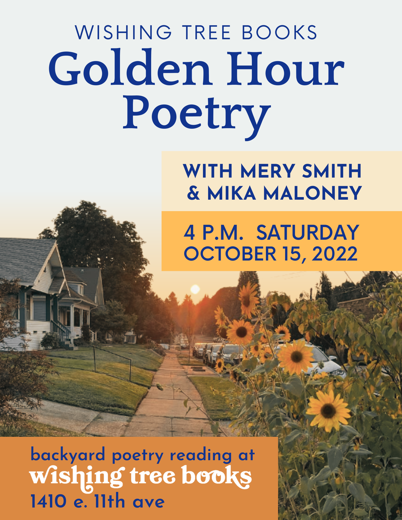 Golden Hour Poetry - Spokane Arts