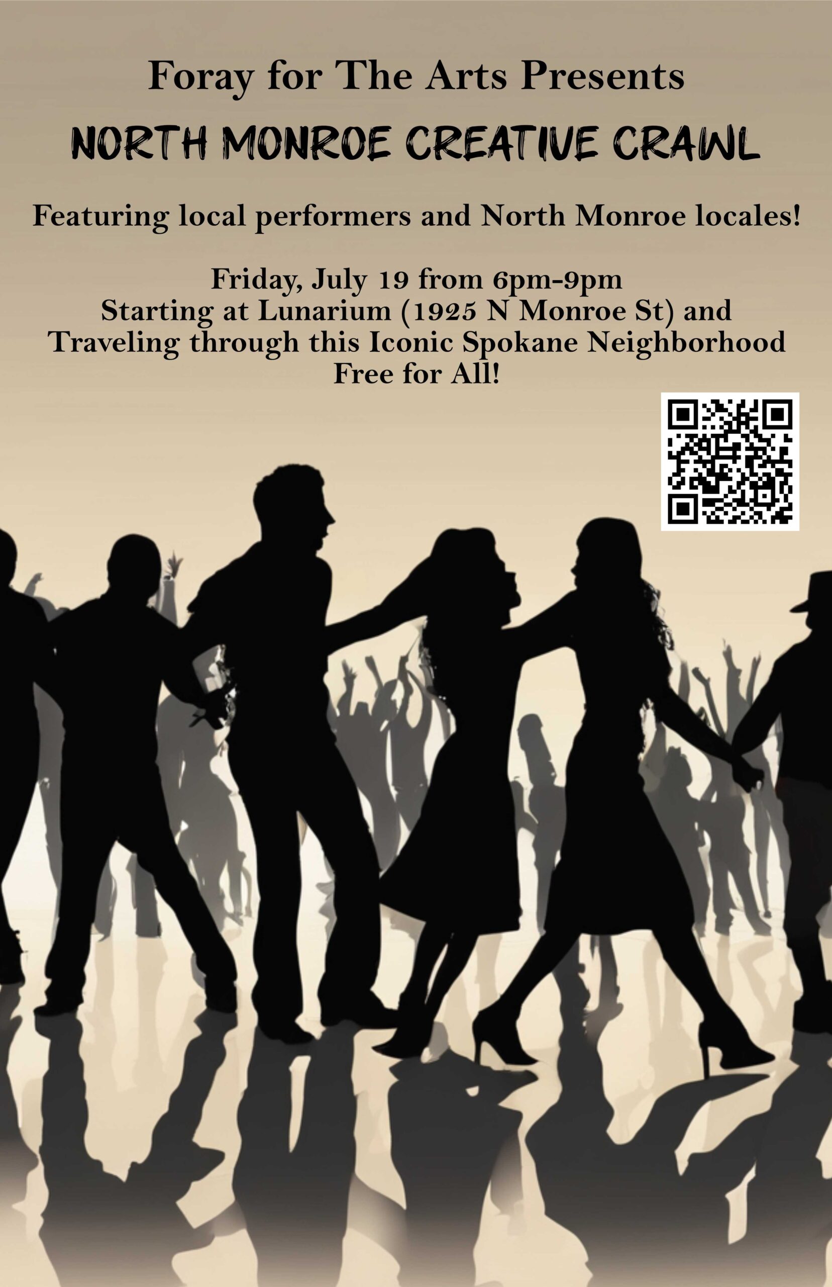 Foray for The Arts Presents: North Monroe Creative Crawl! - Spokane Arts