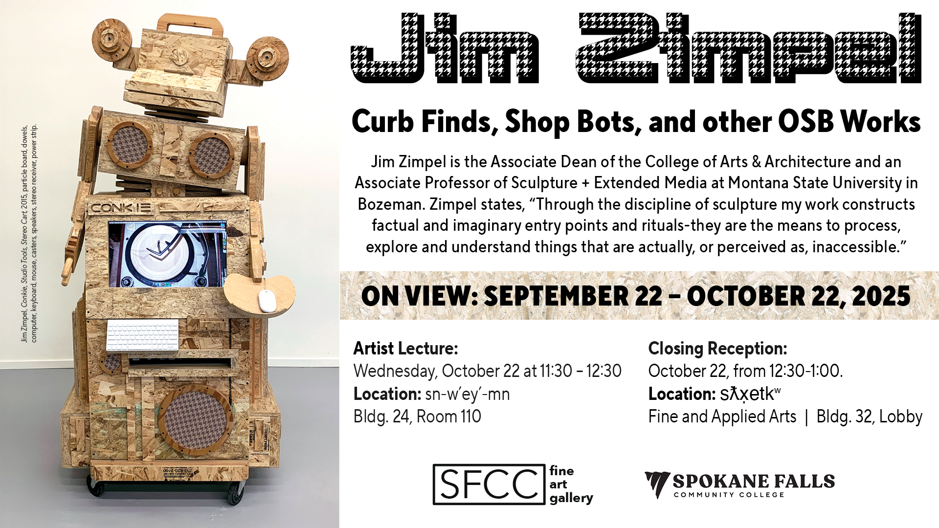 Jim Zimple Artist Lecture - Spokane Arts